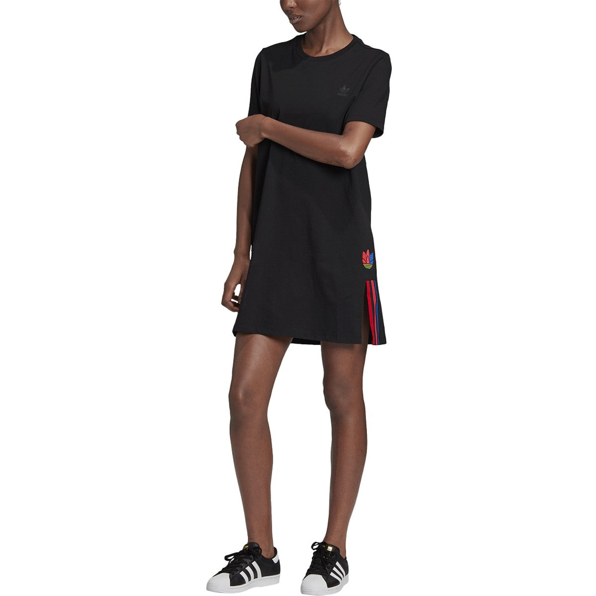 [GD2233] Womens Adidas Adicolor 3D Trefoil Tee Dress – rubbersoled