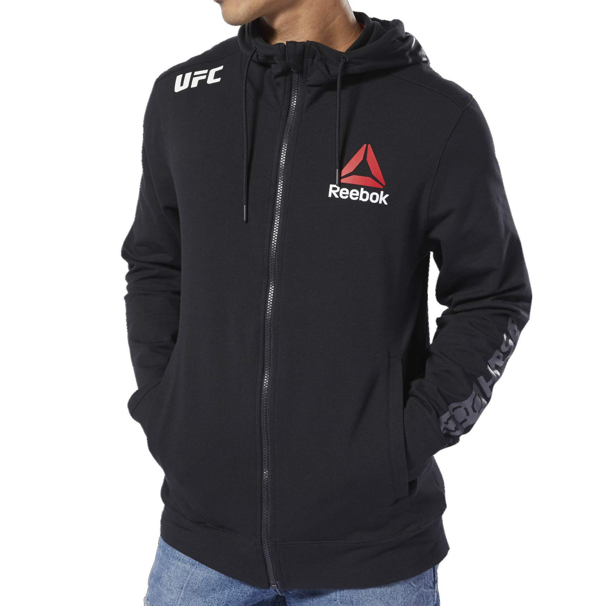 [CD8585] Mens Reebok UFC Fighter Kit Walkout Hoodie – rubbersoled